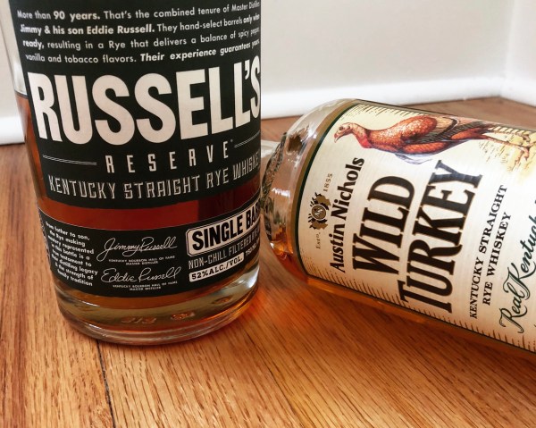 Wild Turkey 101 Rye (2005) v. Russell's Reserve Single Barrel Rye (2017 ...